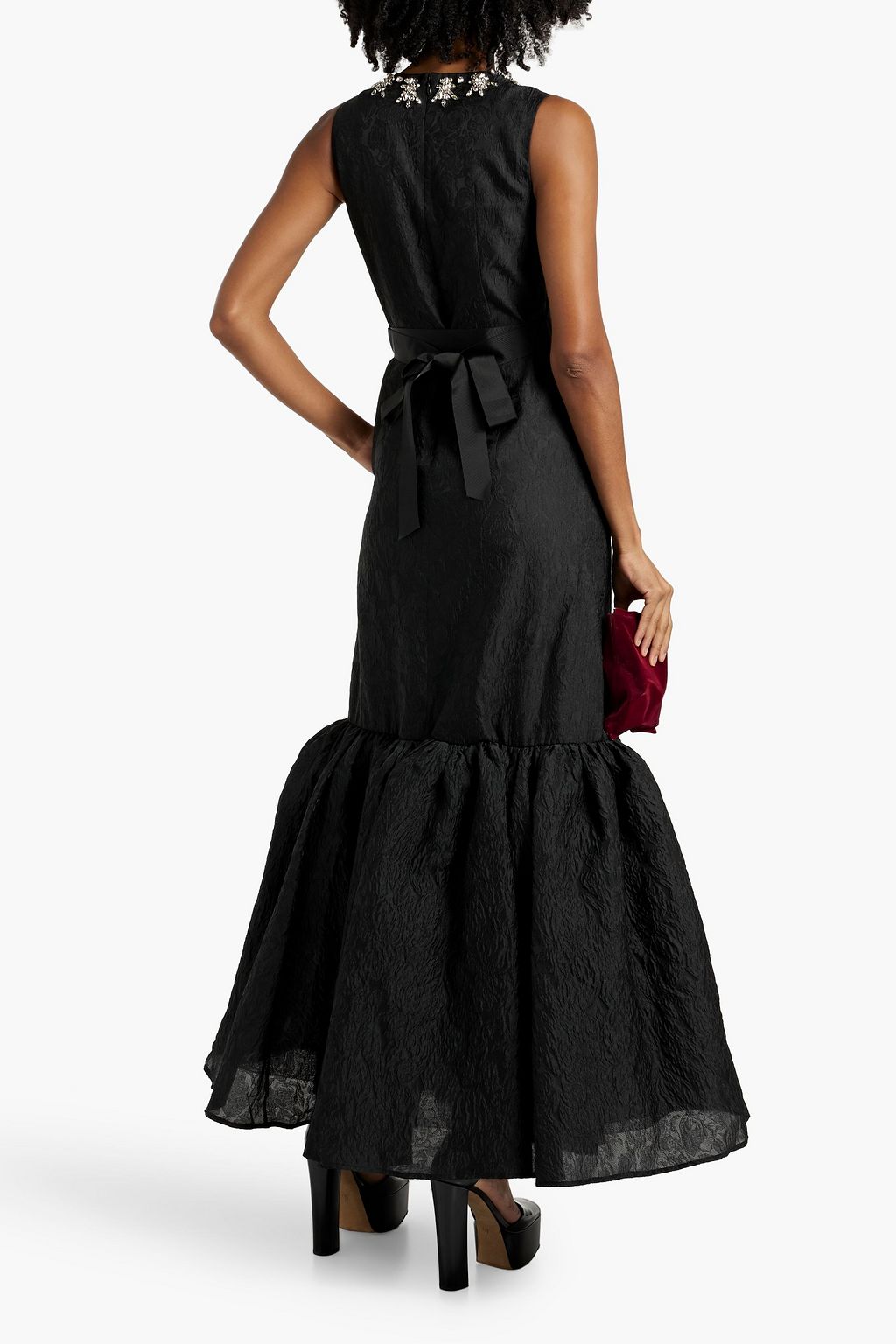 Amarice crystal-embellished cloqué gown by HUISHAN ZHANG: Stunning ...